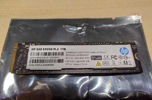 Ssd hp ex950 1 tb nvme m2 2280