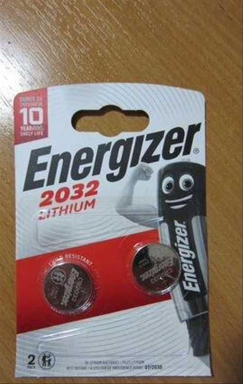 Элемент питания energizer Lithium CR2032