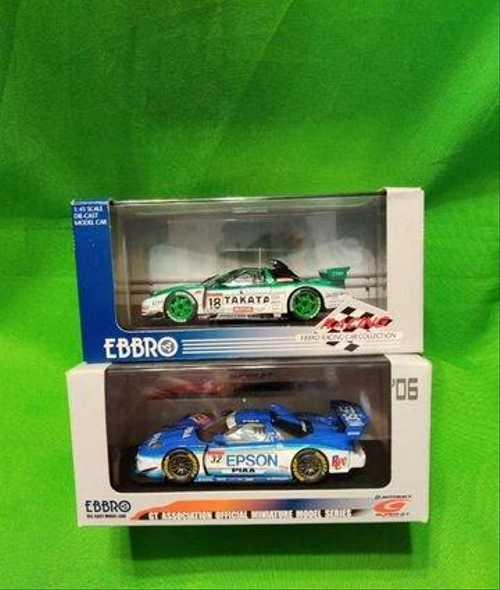 Модели 1:43 Ebbro Honda NSX 2 шт
