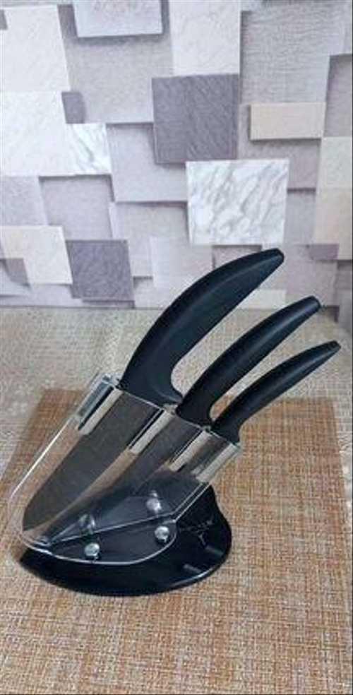 Набор керамических ножей на подставке Winner WR-73