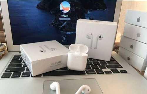 Новые беспроводные наушники AirPods 2 Premium