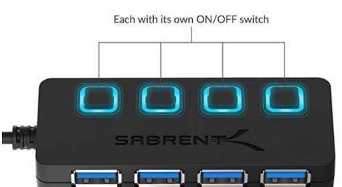 Sabrent 4-портовый концентратор USB 3.0
