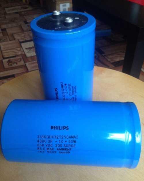 Конденсаторы Philips 4300мкФ 250В