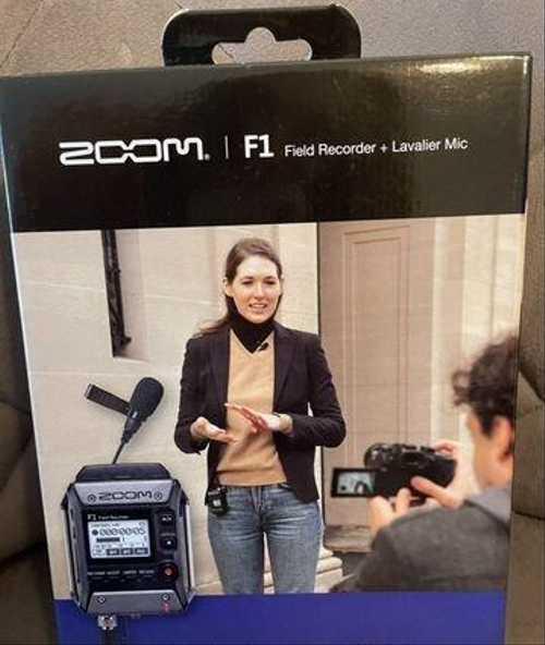 Рекордер Zoom F1-LP с петличным микрофоном