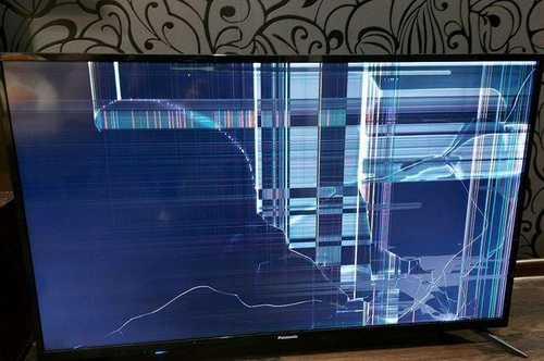 Телевизор Panasonic с разбитой матрицей
