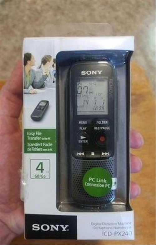 Цифровой диктофон sony icd-px240 (new)