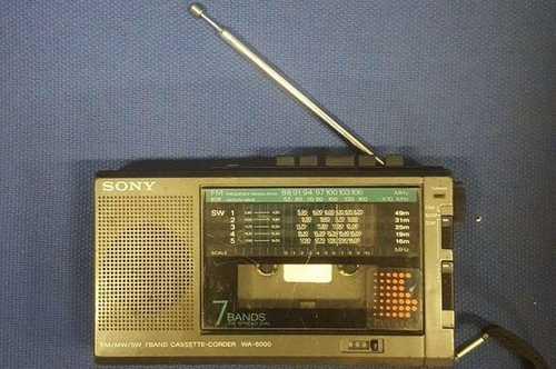 Радиоприемник кассетный магнитофон Sony WA-6000