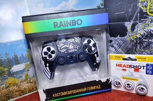 PS5 Геймпад rainbo Чумной доктор + насадки