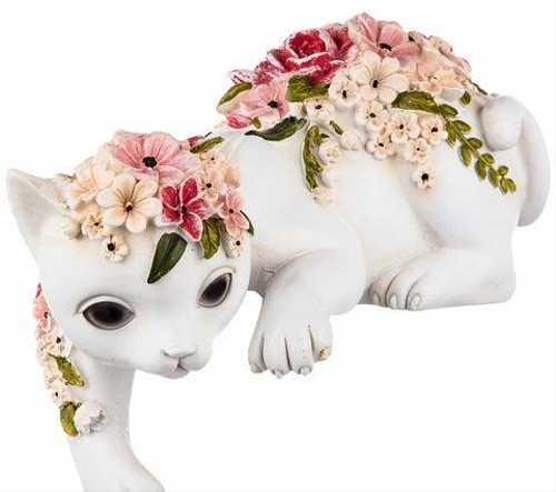 Статуэтка кошка 20*10,5*17 см, коллекция flower fantasy Lefard 146-1603
