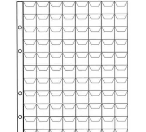 Лист Оптима 200x250 мм, на 88 ячеек