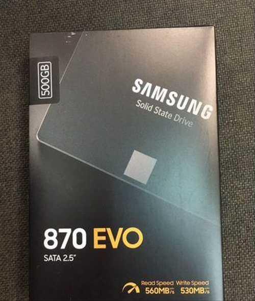 Новый SSD 500 Gb Samsung 870 Evo