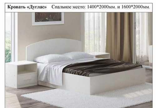 Кровать двухспальная "Дуглас" (кр-2R)