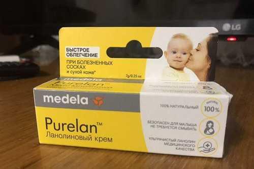 Крем для сосков purelan medela, ланолиновый