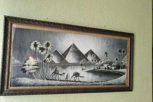 Папирус, картина, багет, стекло, Египет