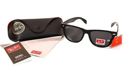 Очки ray ban (рей бен) wayfarer темные