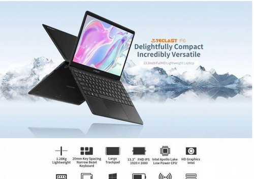 Ноутбук Teclast F6 13.3" 8Gb\128Gb SSD\Windows10