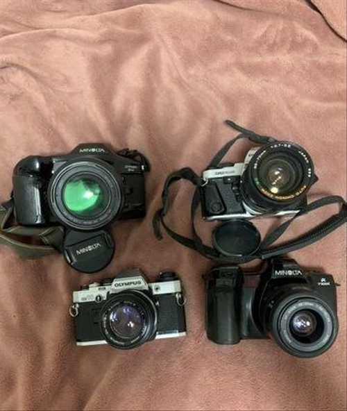 Плёночные slr камеры olympus, pentax, minolta