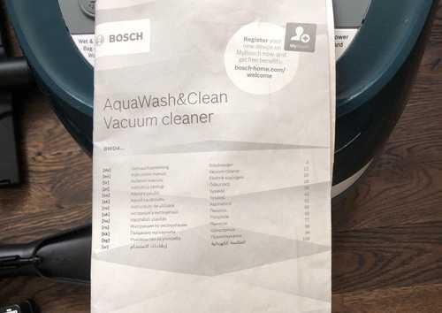 Пылесос моющий Bosch Aqua Wash&Clean