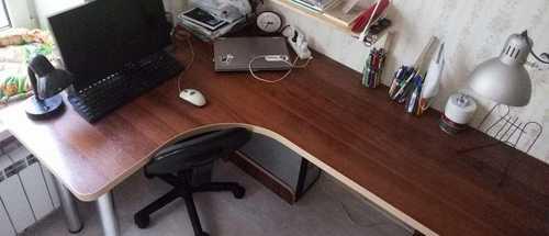 Письменный стол двухместный, большой