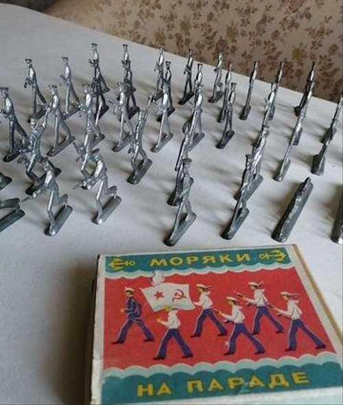 Солдатики СССР. Моряки на учениях и на параде баз