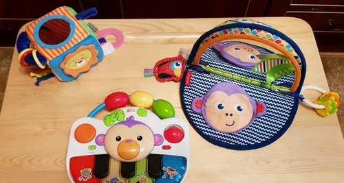 Развивающие игрушки lamaze, Fisher price, baby go