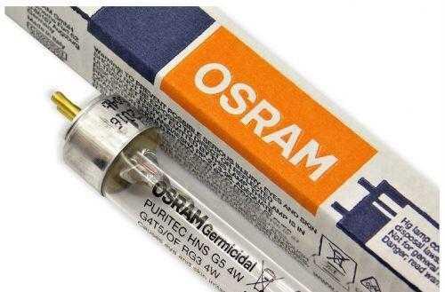 Лампа бактерицидная osram HNS 4W G5 d16x136 UVC 25