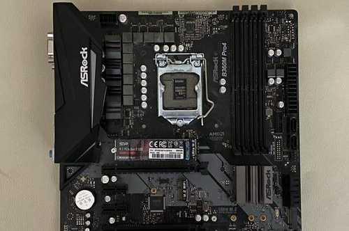 Материнская плата asrock b360m pro4 подключение