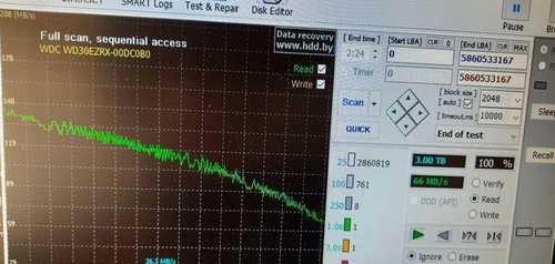 Жесткий диск WD30ezrx 3Tb SATA 3.5 Бу
