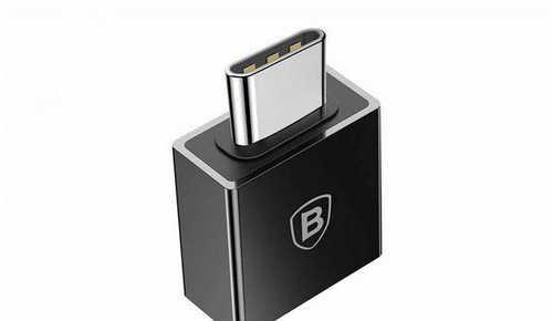 Переходник OTG с USB (F) на TypeC Baseus catjq-B01 Black