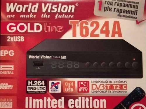 DVB-T2/С приëмник, приставка World Vision T624A