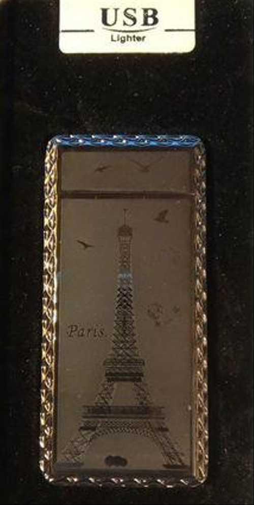 Зажигалка Lighter UZB разрядная "paris"