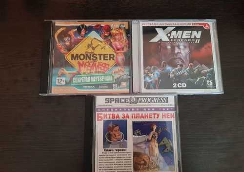 Cd диски Monster Madness, X-Men Legends 2, Битва з