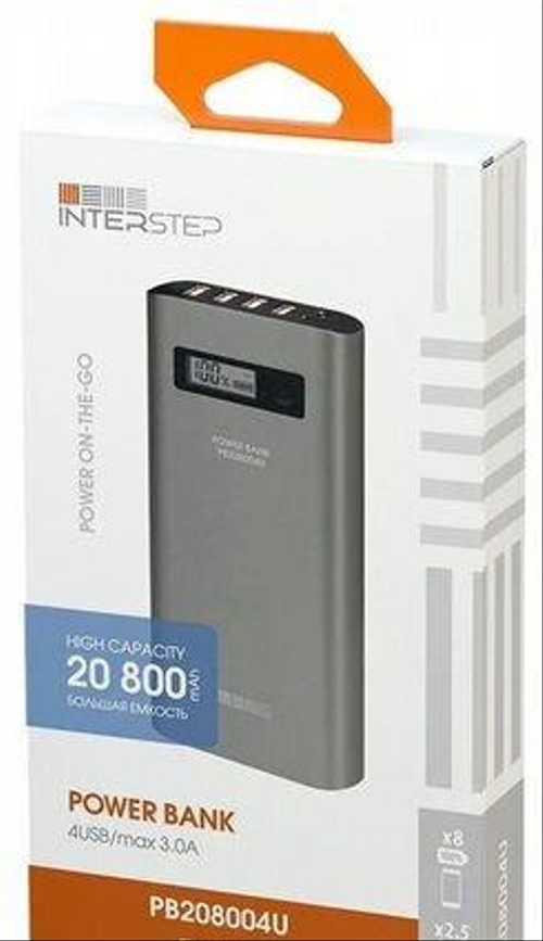 Interstep PB208004U внешний аккумулятор (20800 мАч
