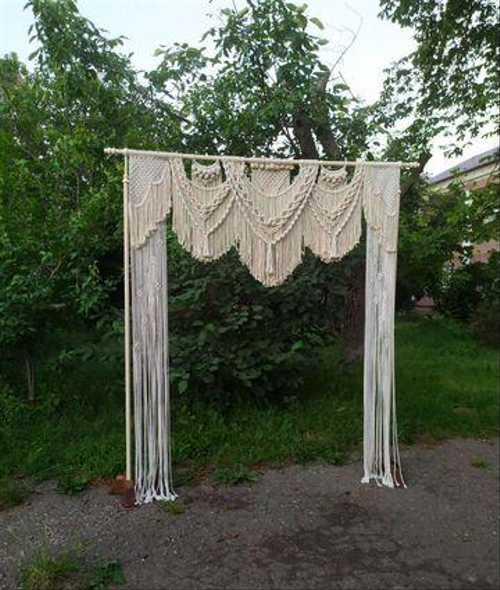 Свадебная арка макраме. Арка для фотосессии. Фотоз