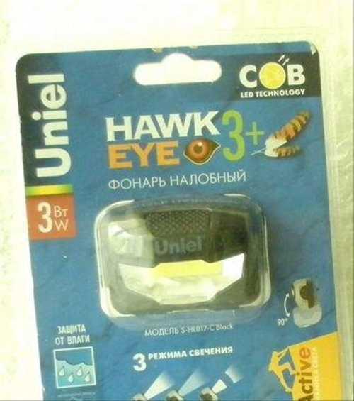 Налобный фонарь Uniel Hawk Eye 3+