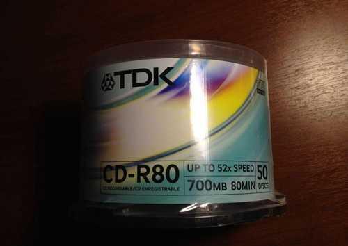 Болванка TDK CD-R80 700мв 80Min - 50шт