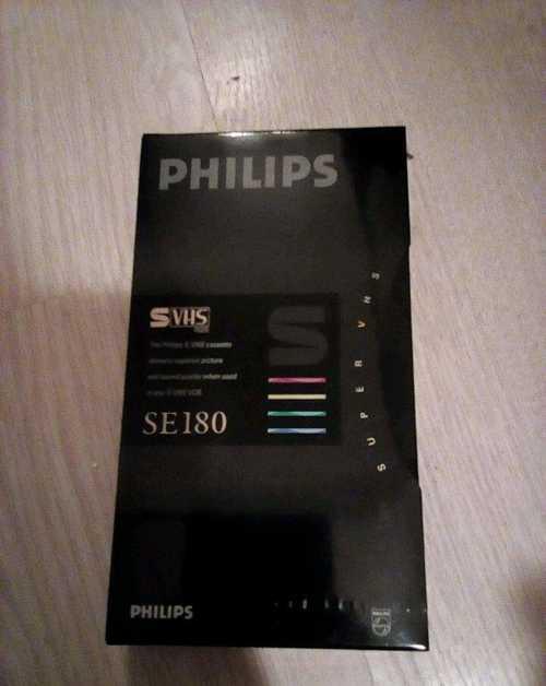 Запечатанная видеокассета S-VHS philips SE-180