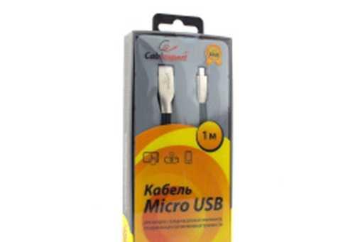 Кабели USB AM microB Cablexpert CC-G-mUSB01Bk-1M