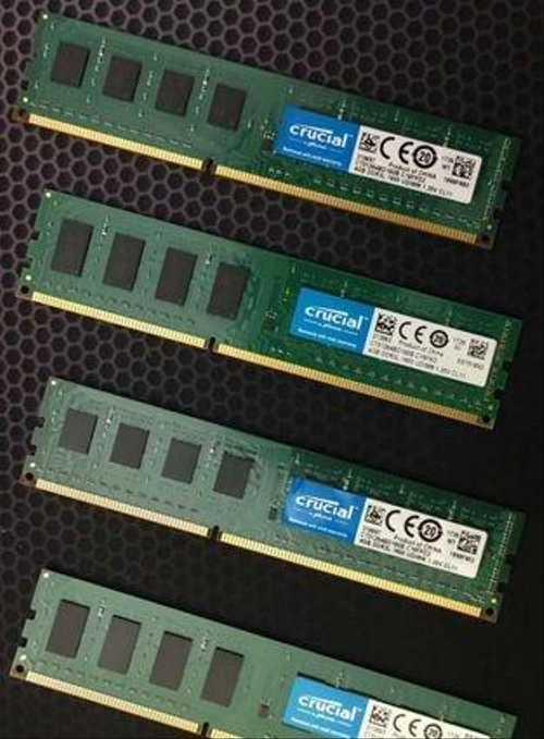 Оперативная память DDR3L 16Gb (4x4Gb), 1600 MHz