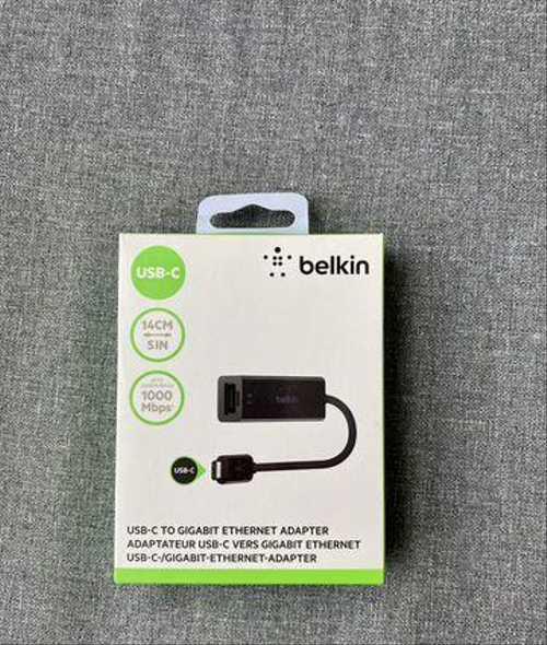 Адаптер Belkin USB-C/Gigabit Ethernet