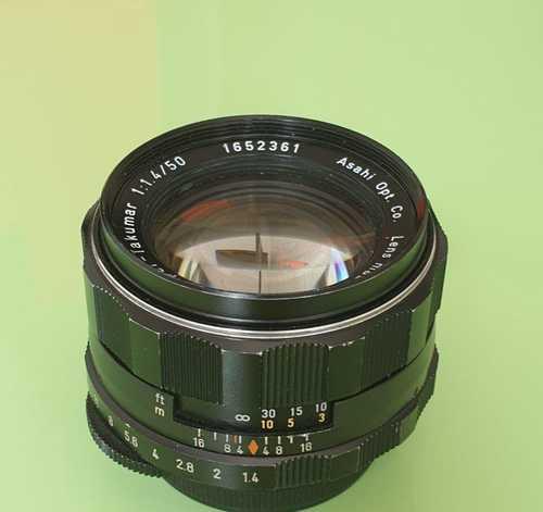 Asahi (Pentax) f/1.4 50mm MF + E-mount