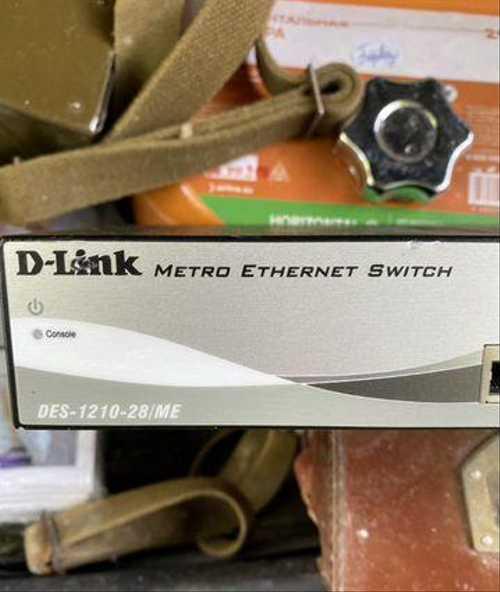 Коммутатор d-link des-1210-28/me