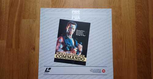 Schwarzenegger Commando Laser Disc LD UK rare