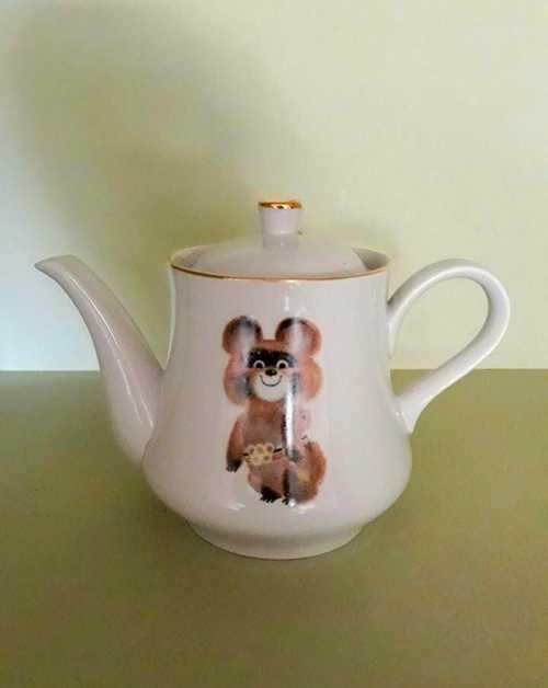 Заварочный чайник Олимпийский мишка, СССР