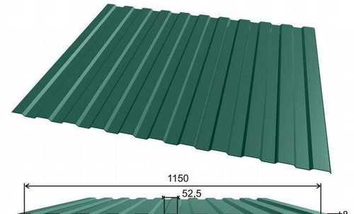 Профнастил/профлист для забора, стен и кровли
