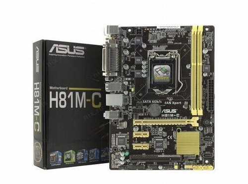 Материнская плата asus H81M-E LGA1150