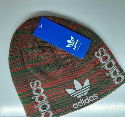 Шапка "Adidas" красно-зеленая