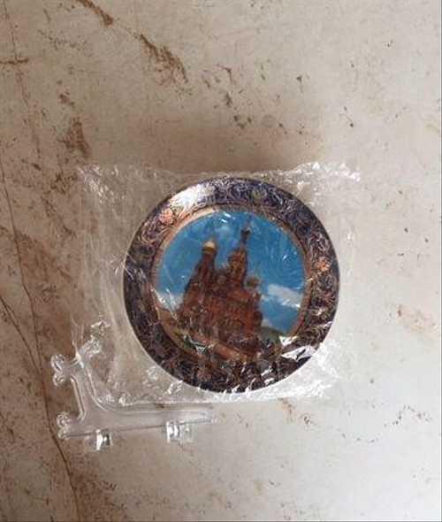 Коллекционная тарелка Санкт-Петербург на подставке