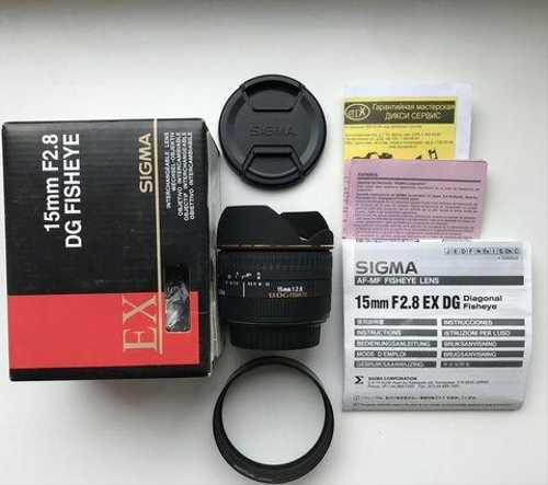 Sigma AF 15mm f/2.8 EX DG Fisheye Canon E