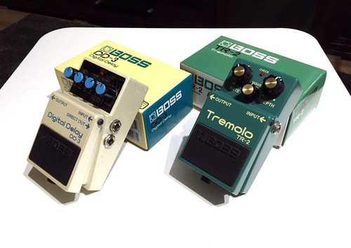 Boss TR 2 tremolo & DD 3 Digital Delay